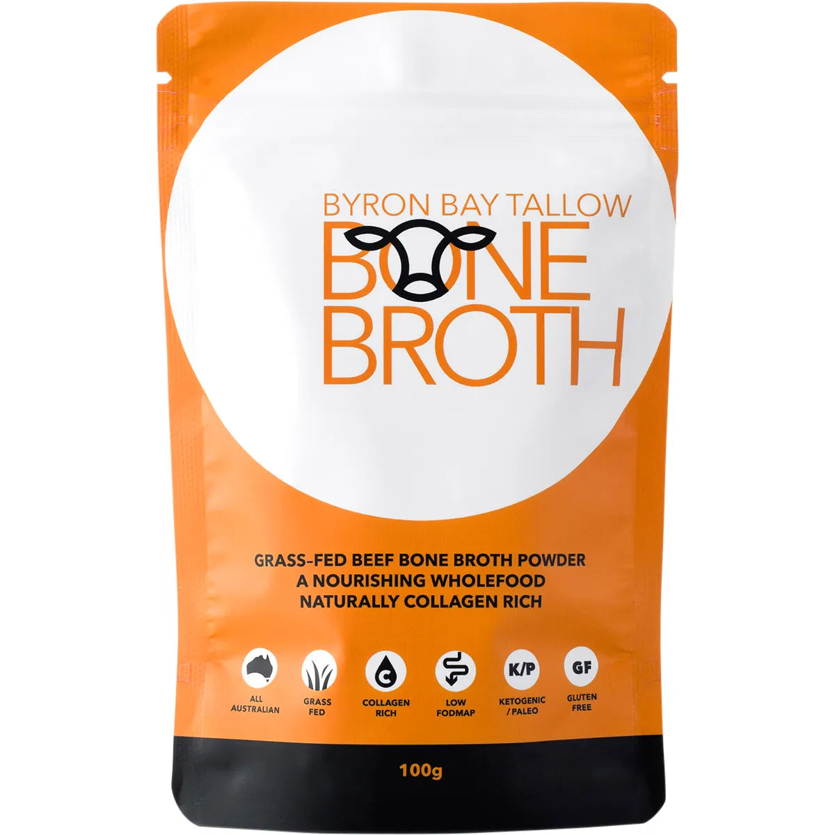 Byron Bay Tallow - Grass Fed Beef Broth Powder 100g – Keto Direct