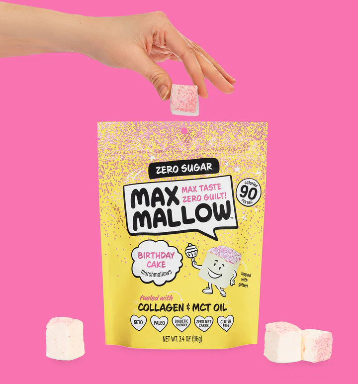 Max Sweets - Birthday Cake Max Mallow - Sugar Free Marshmallow 96g (Fu ...