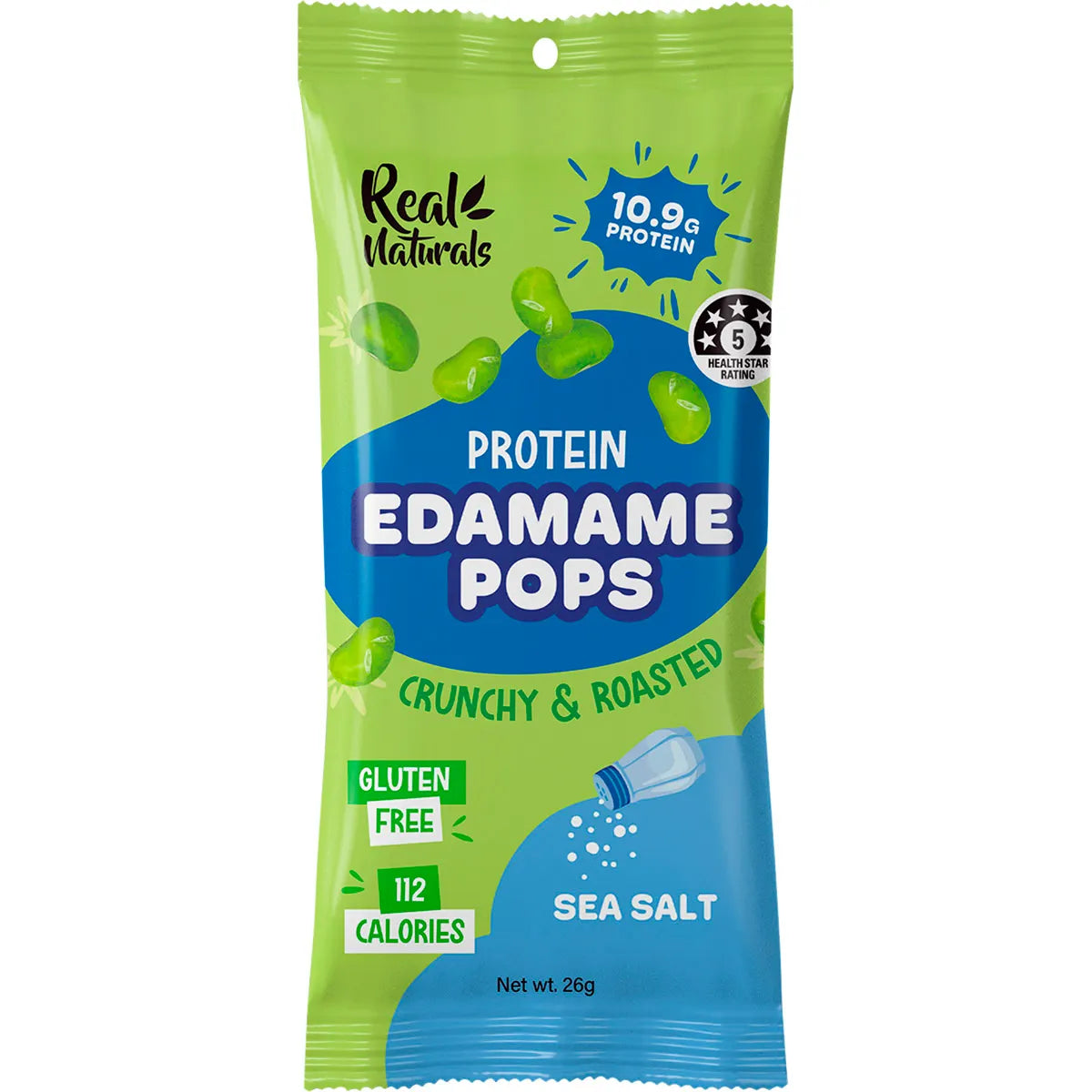 Real Naturals - Low Carb Protein Edamame Pops - Sea Salt - 26g – Keto ...