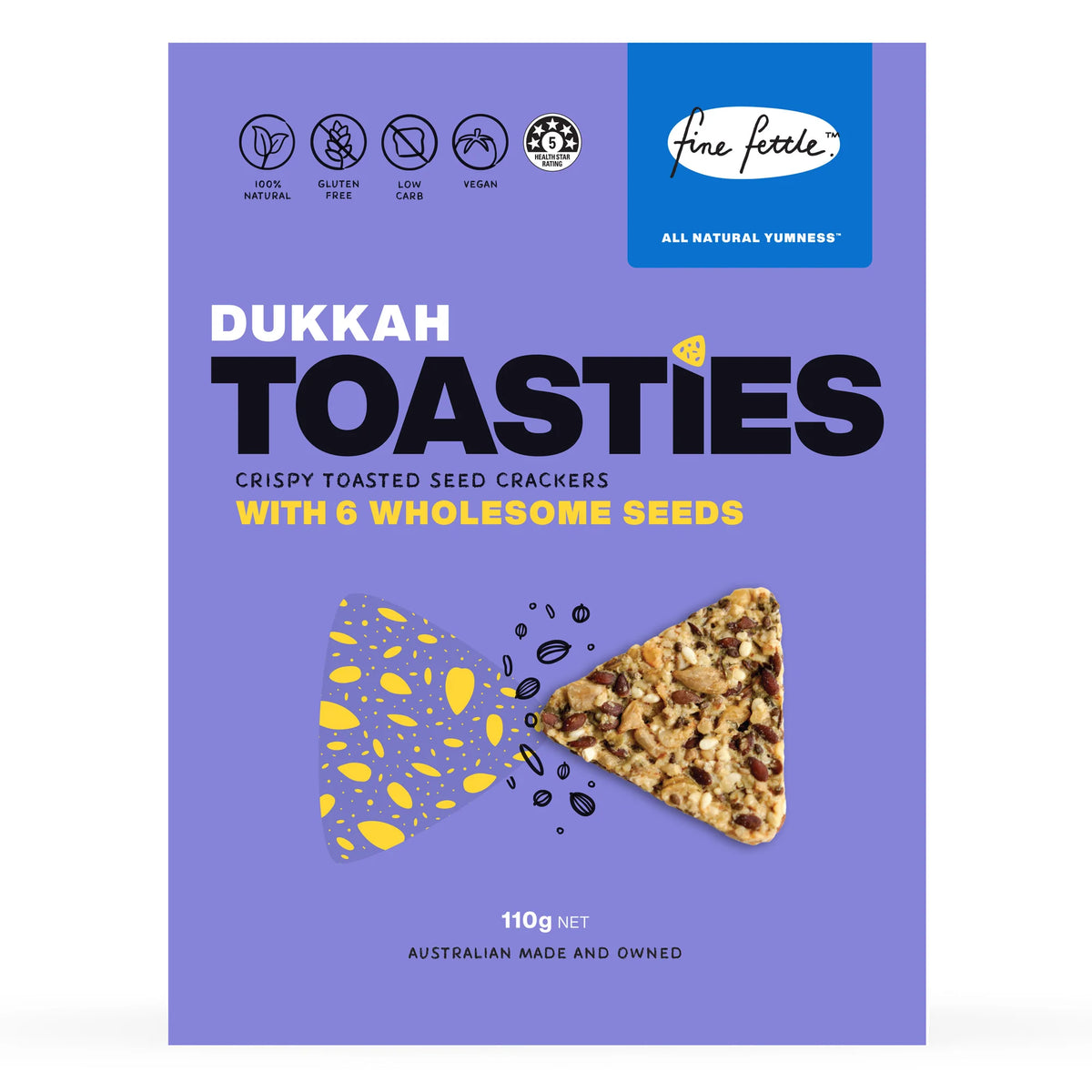 Fine Fettle - Toasties - Dukkah - 110g – Keto Direct