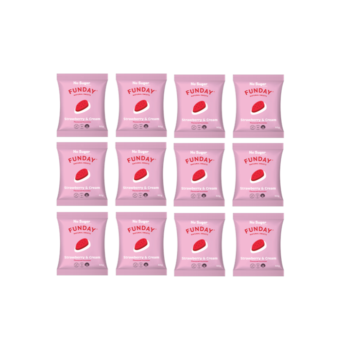 Keto Direct - Sugar free Strawberry and Cream Gummy 12x50g