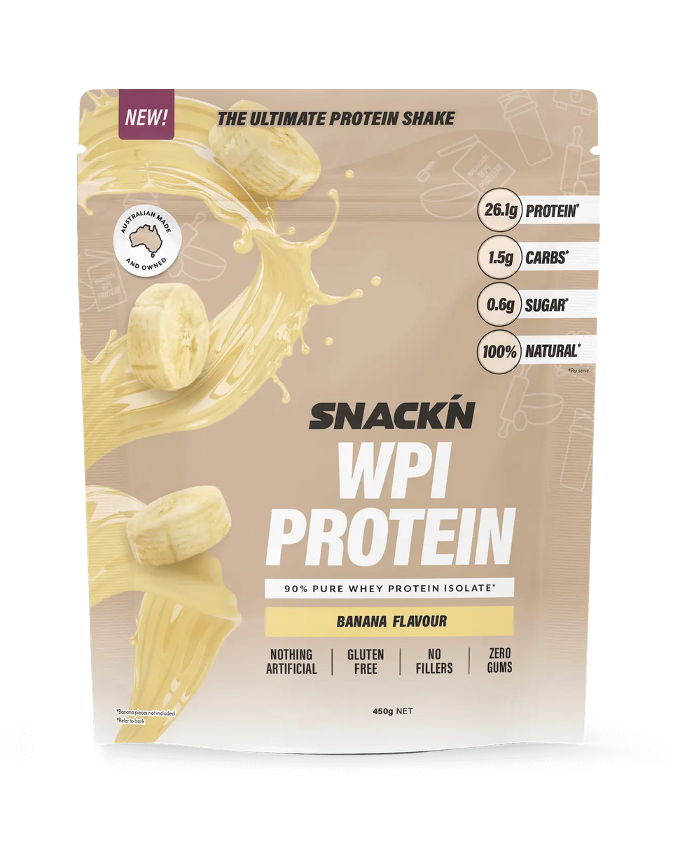 Snack'n WPI Protein Powder- Banana Flavour 450g – Keto Direct