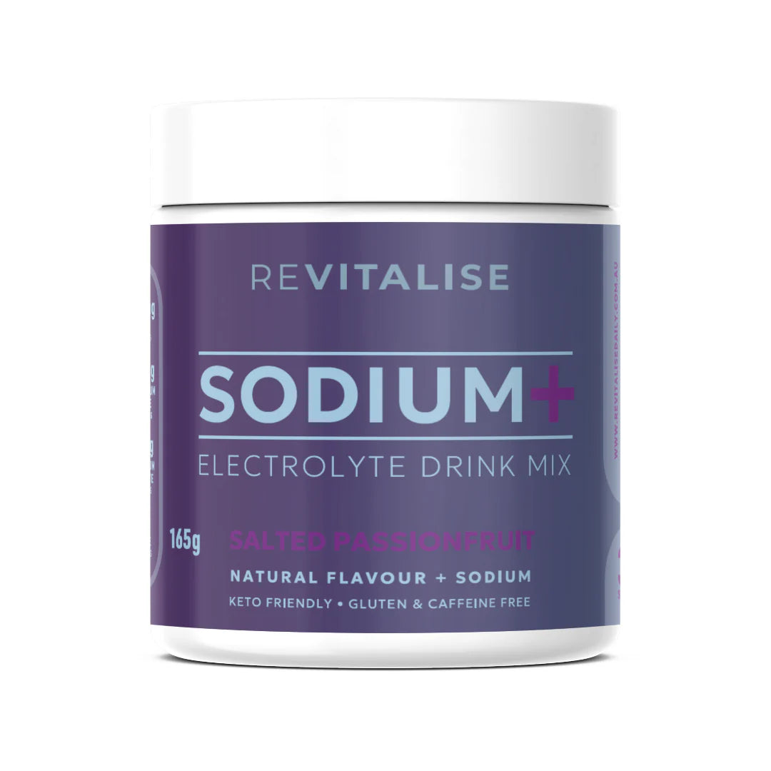 ReVitalise - Sodium+ Zero Sugar Electrolytes - Salted Passionfruit - 3 ...