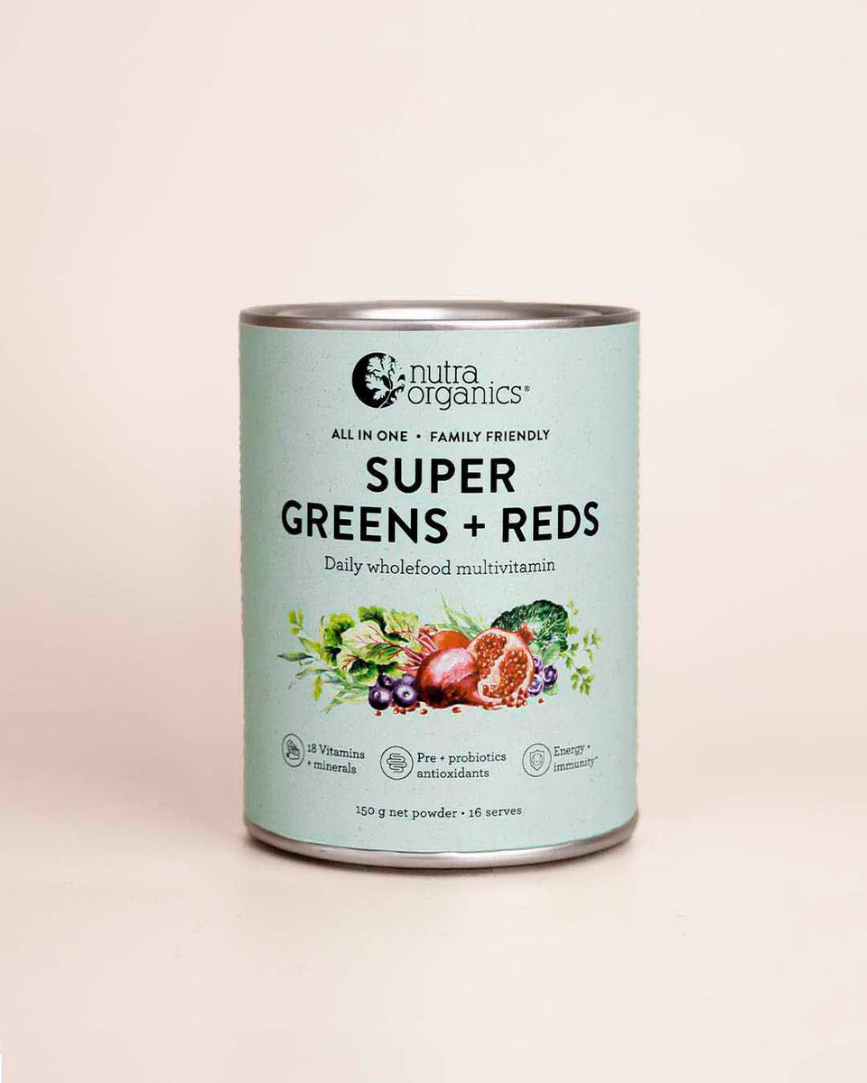 Nutra Organics - Super Greens Plus Reds - 125g – Keto Direct